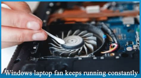 Windows Laptop Fan Keeps Running Constantly Fix
