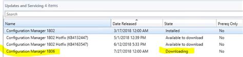 Sccm System Center Configuration Manager 1806 Step By Step Upgrade Guide Configuration