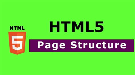 html page structure youtube