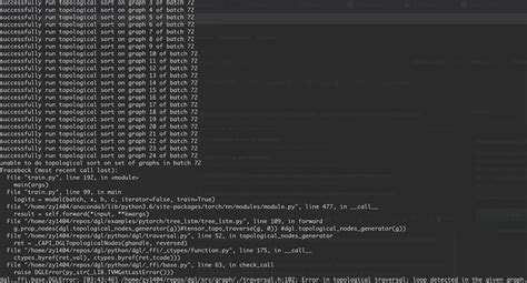 BUG Loop Detected In BatchedDGLGraph But No Loop Found In Each DGLGraph Issue Dmlc