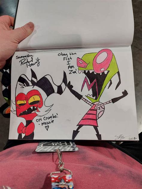 Invader Zim Meets Moxxie By Rosebuddrawer16 On Deviantart