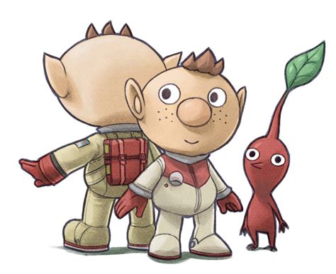 Red Pikmin Olimar And Alph Super Smash Bros And 1 More Drawn By