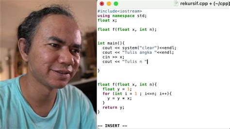 3 Fungsi Rekursif Di C Pangkat Youtube