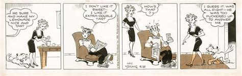 Comic Mint Animation Art Blondie 1963 By Chic Young