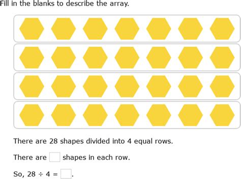 IXL Write Division Sentences For Arrays Year Maths Practice