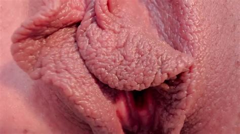 Close Up Erect Large Clit And Wet Juicy Pussy Meaty Pussy Contractions