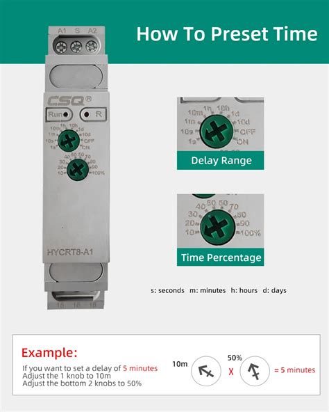 csq 24vdc timing relay module timer delay off ac dc24 240v time relay