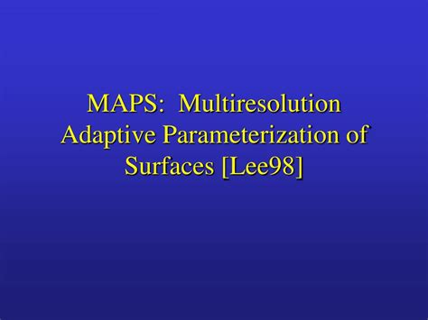 Ppt Subdivision Surfaces Powerpoint Presentation Free Download Id