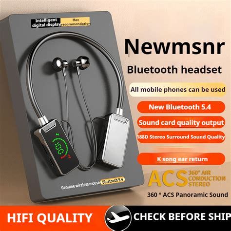 Newmsnr Tai Nghe Bluetooth Treo C Tai Nghe Nh T Trong Tai Kh Ng D Y Gi M Ti Ng N Tai Nghe