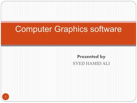 Computer Graphics Ppt Pptx
