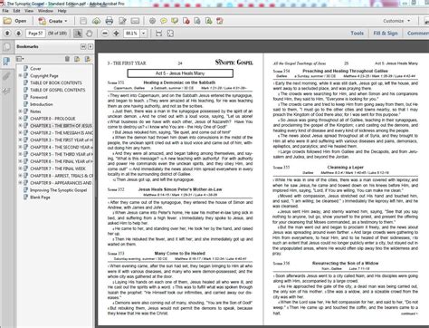 The Synoptic Gospel Pdf Edition A Four Gospel Harmony And Word For