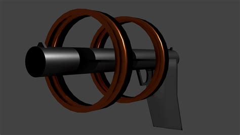 Space Laser Pistol 3d Model