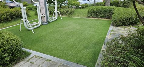 아파트 공원 인조잔디 추가 시공 늘봄그린 시공실적 인조잔디