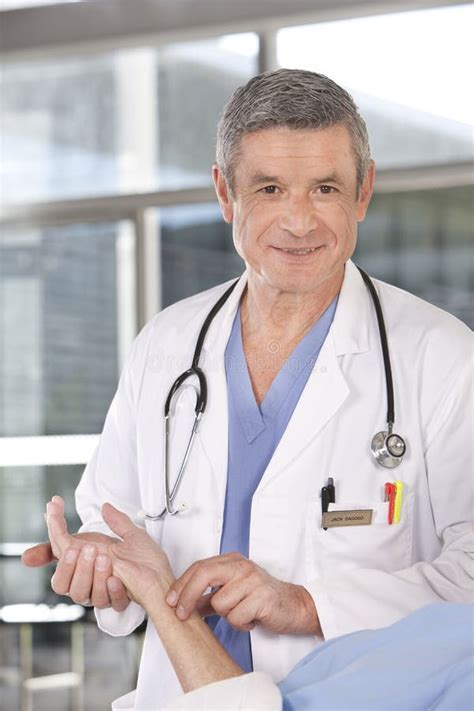 Male Doctor Taking Care Of Patient Stock Image Image Of Professional