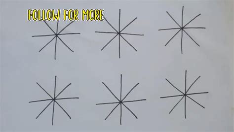How To Draw A Simple Snowflake Artofit