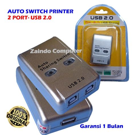 Jual Auto Switch Printer 2 Port Usb 2 0 Auto Switch Printer 4 Port Usb 2 0 Auto Switch
