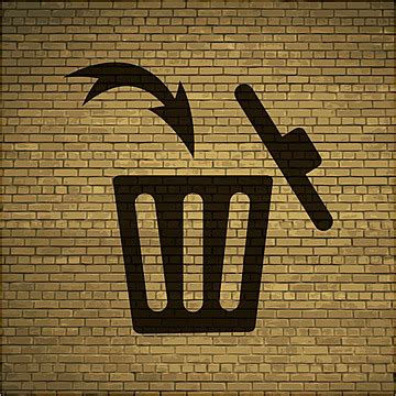 Modern Flat Web Button For Trash Bin With Text Space Vector Clip Label Background PNG And