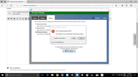 Windows Defender Error Loading Type Library DLL Microsoft Community