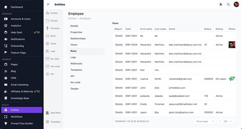 Entity Builder Saasrock Documentation