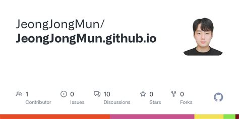 Jeongjongmun Jeongjongmun Github Io Discussions Github