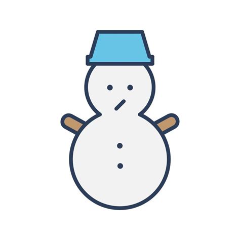Snowman Vector Icon 16612530 Vector Art At Vecteezy