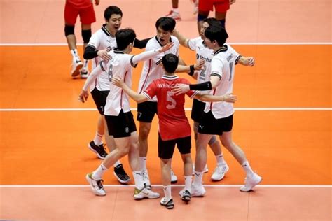 한국 남자배구 아시아선수권 첫 경기 승리… 방글라데시 셧아웃 완파