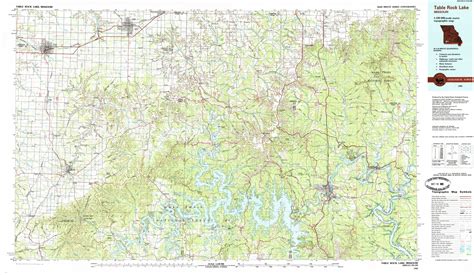 Table Rock Lake Map Cabinets Matttroy