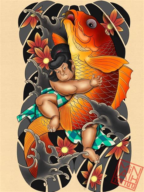 Kintaro Full Lung Ý Tưởng Hình Xăm Hình Xăm Hình Xăm Samurai