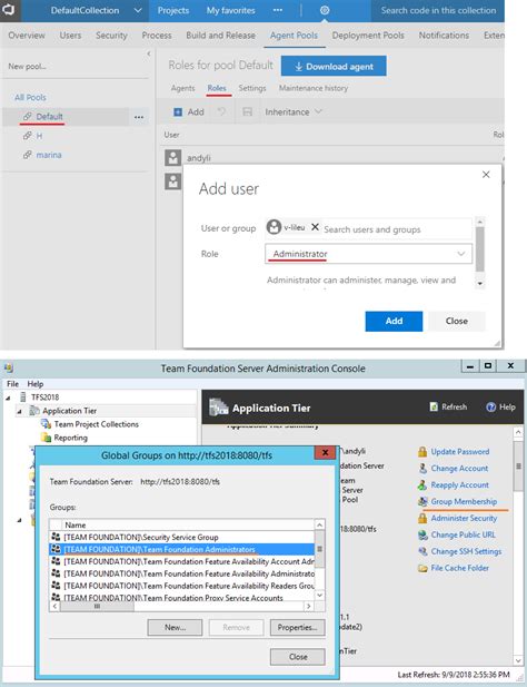Tfs 2018 Manage Permissions Issue For Service Account On Build Server
