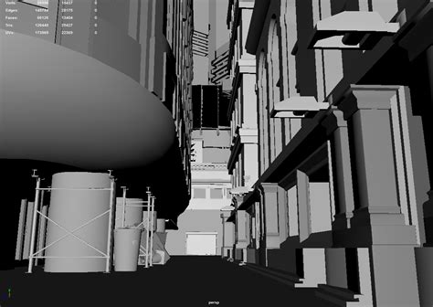 WIP Cyberpunk UE4 Modular Environment Polycount