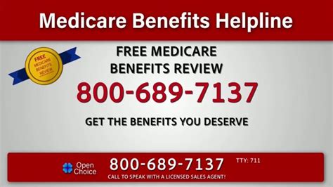 Medicare Benefits Helpline Tv Spot Get All The Benefits To Meet Your