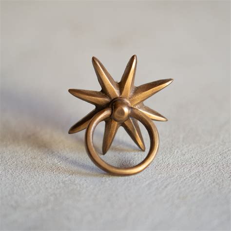 Brass Drawer Pull Star Folklore Store