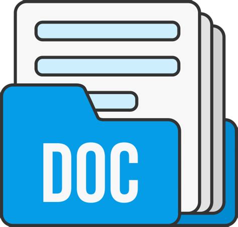 Doc File Format Free Files And Folders Icons