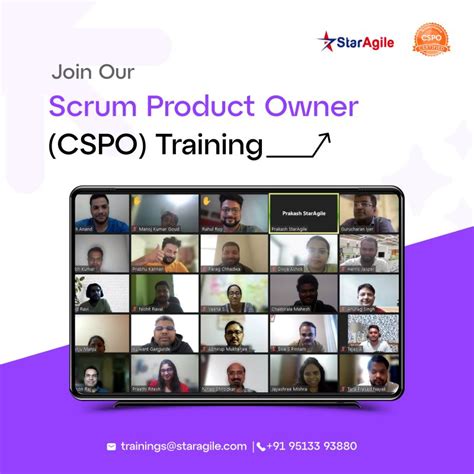 Staragile On Linkedin A Live Virtual Cspo Certification Training Workshop By Star Agile In