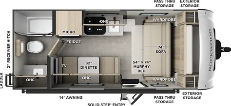 Rockwood G19fd Rockwood Floorplan Forest River Rv