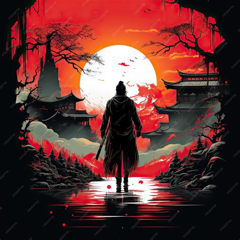 Premium Photo Unique Character Samurai Ninja Yokai Japanese Folklore