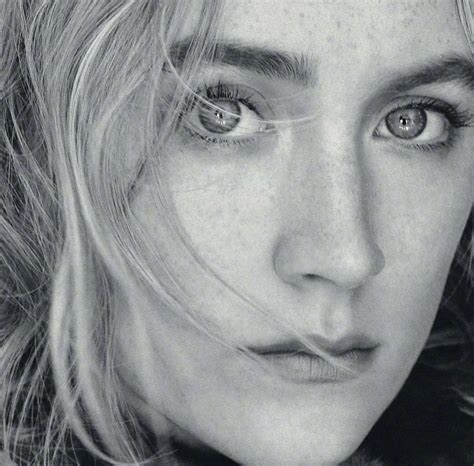 Saoirse Ronan Black And White Portraits Portrait Ronan