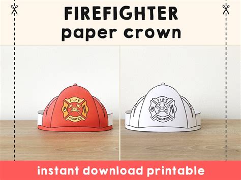 Free Printable Firefighter Hat Template Template Samples