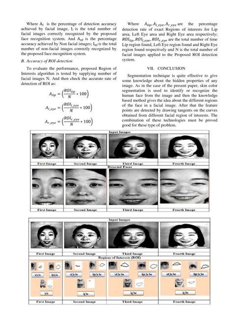 Roi Segmentation For Feature Extraction From Human Facial Images Deepai