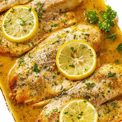 Baked Tilapia Recipe With Lemon Butter Wholesome Yum