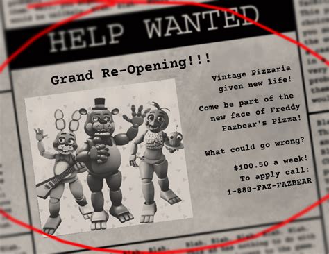 Fnaf 2 Newspaper Tbwk128 Do Not Repost By Tbwk128 On Deviantart