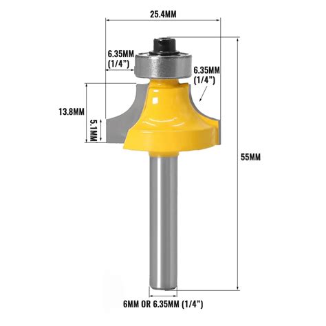 Round Over Router Bit 1 4 Radius