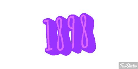 1898 Number Animated  Logo Designs