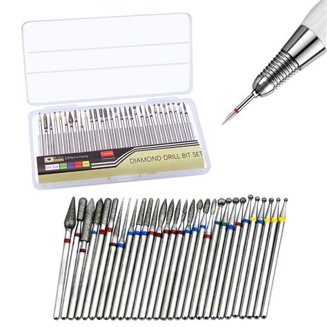 Набор фрез для маникюра и педикюра 30 шт электрическая фреза аксессуары для ногтей