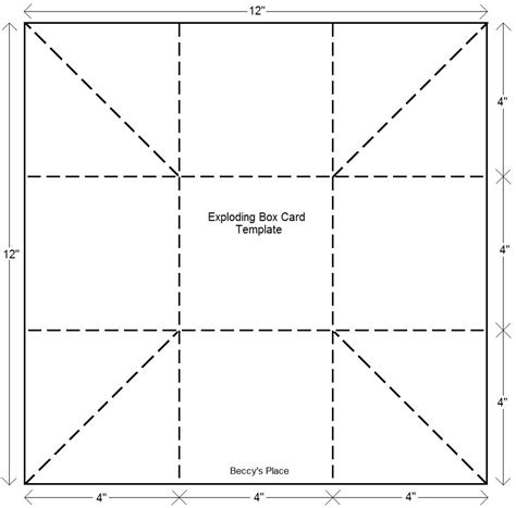 Explosion Box Template Bing Exploding Box Card Box Cards Tutorial Exploding Boxes