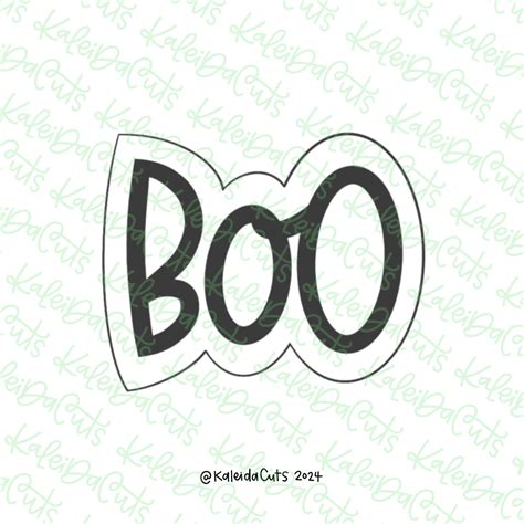 Spooky Boo Cookie Cutter Kaleidacuts