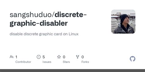 GitHub Sangshuduo Discrete Graphic Disabler Disable Discrete Graphic Card On Linux