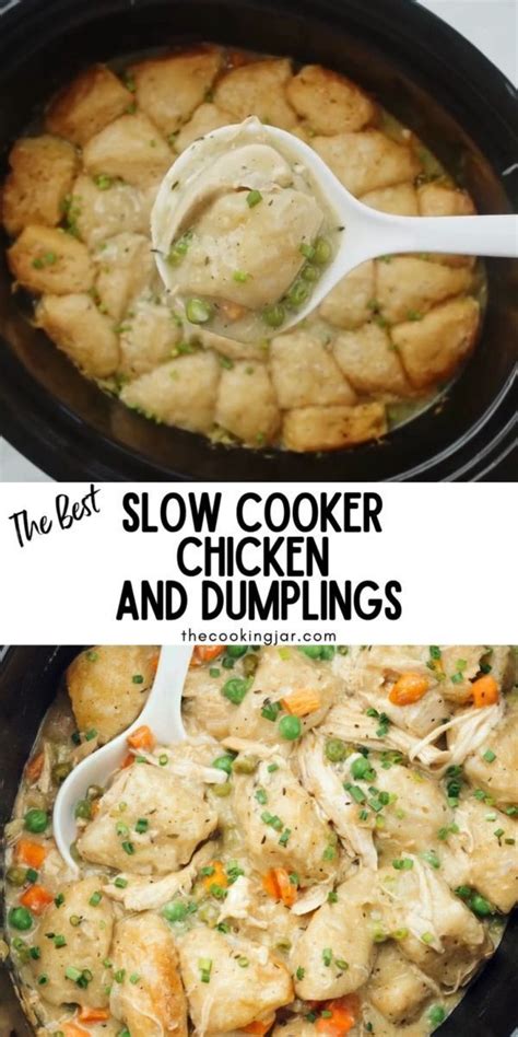 Crock Pot Chicken And Dumplings Slow Cooker Recipes Recipes Cooker