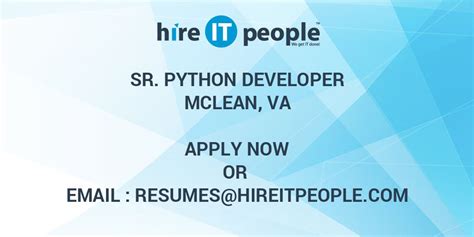 Sr Python Developer Hire It People We Get It Done