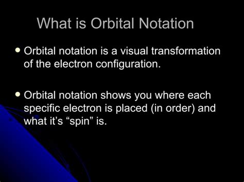 Orbital Notation PPT